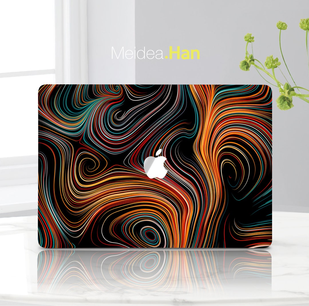 MacBook Skin Apple Accessorie Personalized Gift Abstract Line Art ...
