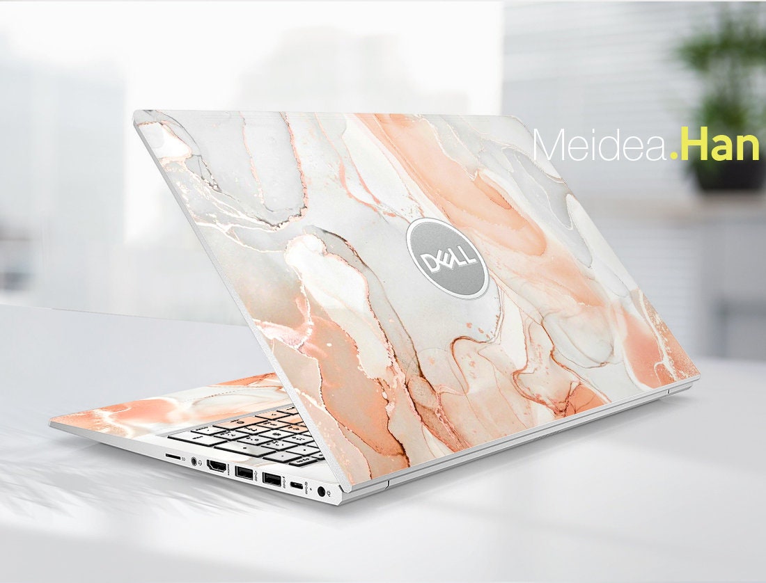 Dell Laptop Skin Marble Laptop Skin Dell Personalized Customizable ...