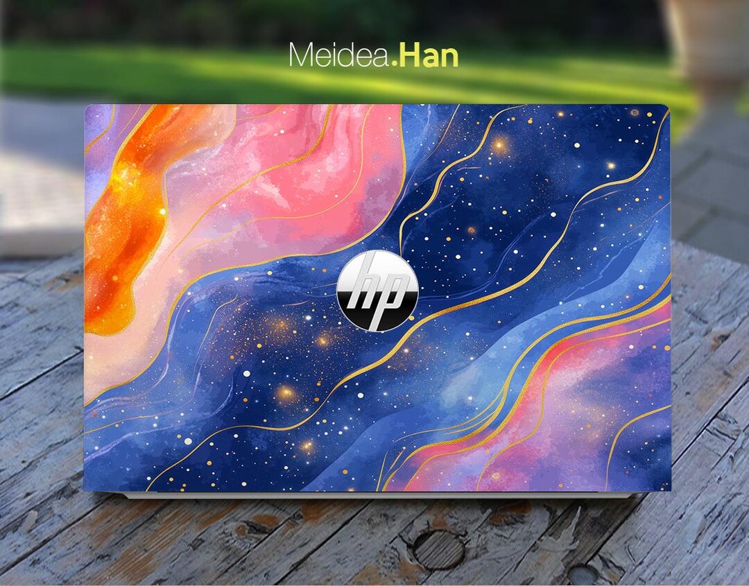 Hp 460 G11 Laptop Skin Custom Sticker Unique Marble Design Vinyl Decal ...