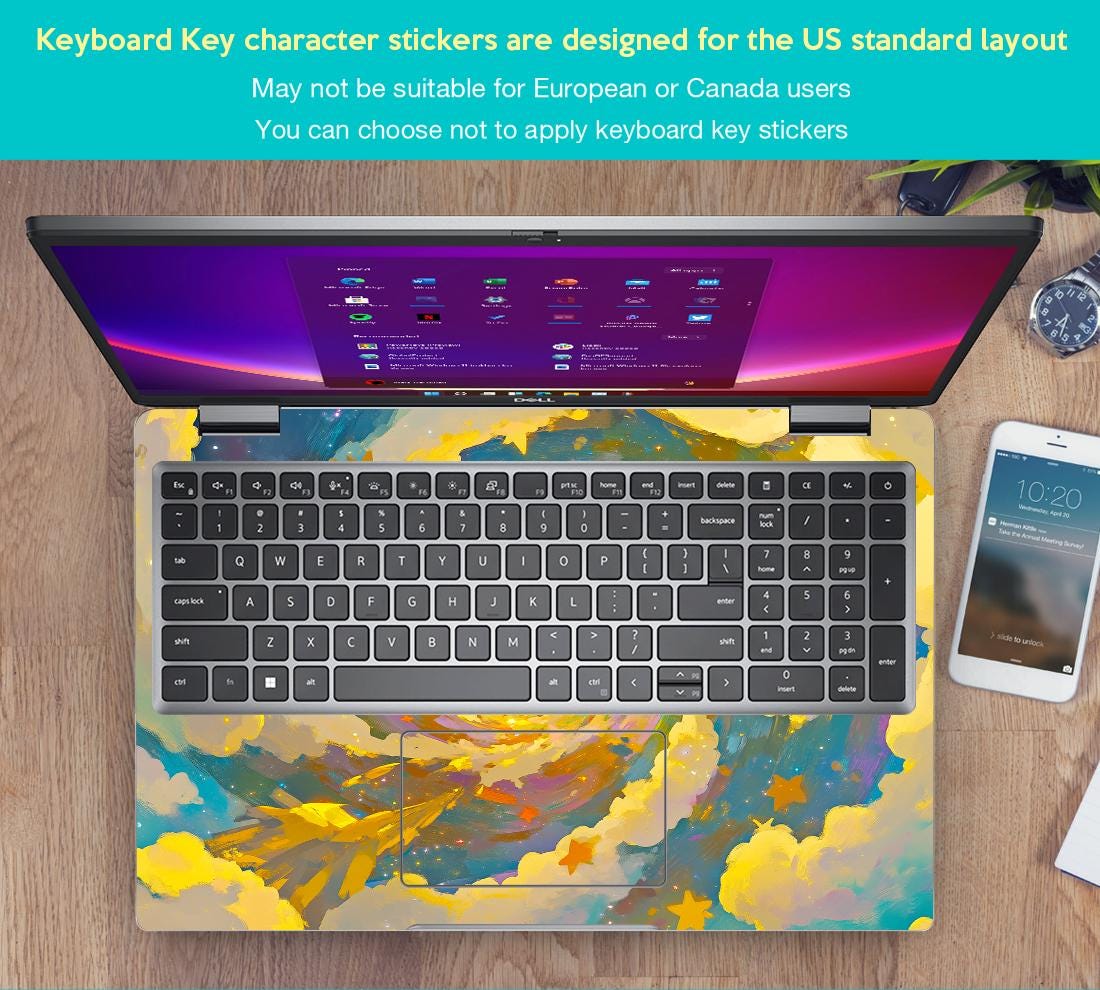 Dell Laptop Skin Custom Decal Personalized Sticker Gift for Women ...