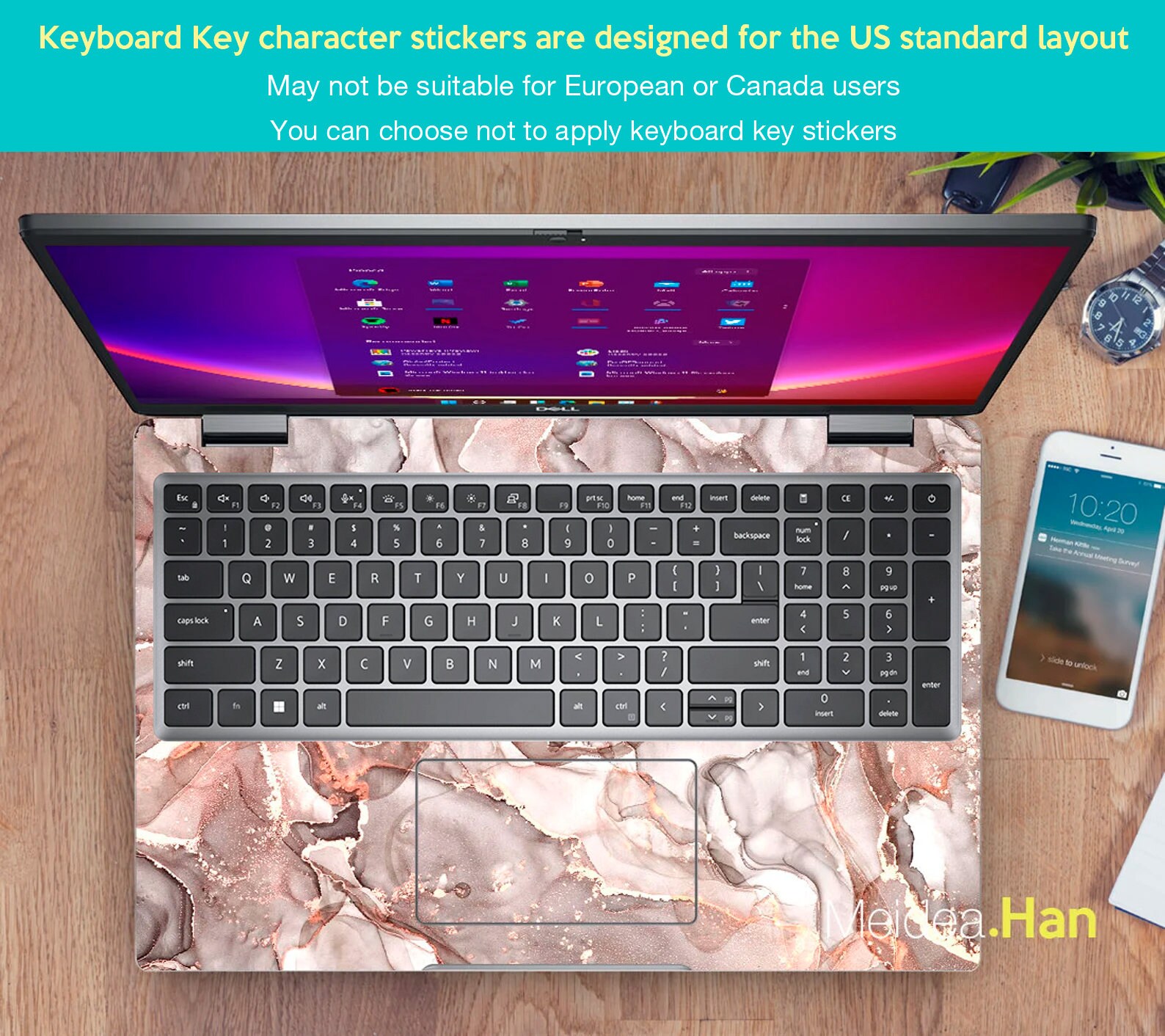 Hp Victus Laptop Skin Personalized Customizable Abstract Texture Vinyl ...