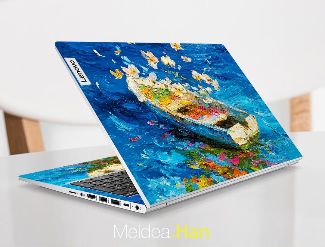 Lenovo Yoga Slim 7 14akp10 Skin Custom Decal Oil Painting Boat Design ...