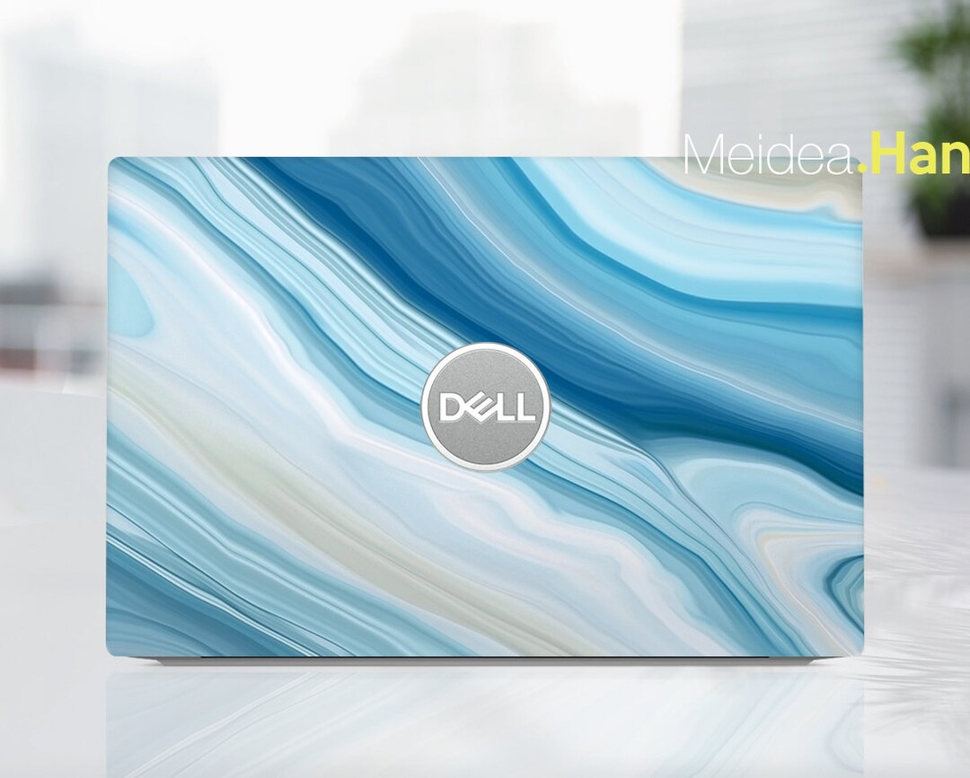 Dell Skin Accessories Personalization Gifts Abstract Blue Painting ...