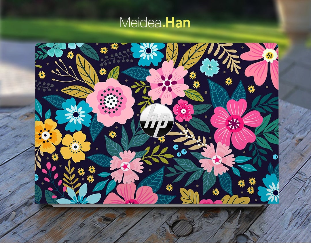 Hp Probook Skin 440 G6 Personalized Customizable Red Flowers Texture ...