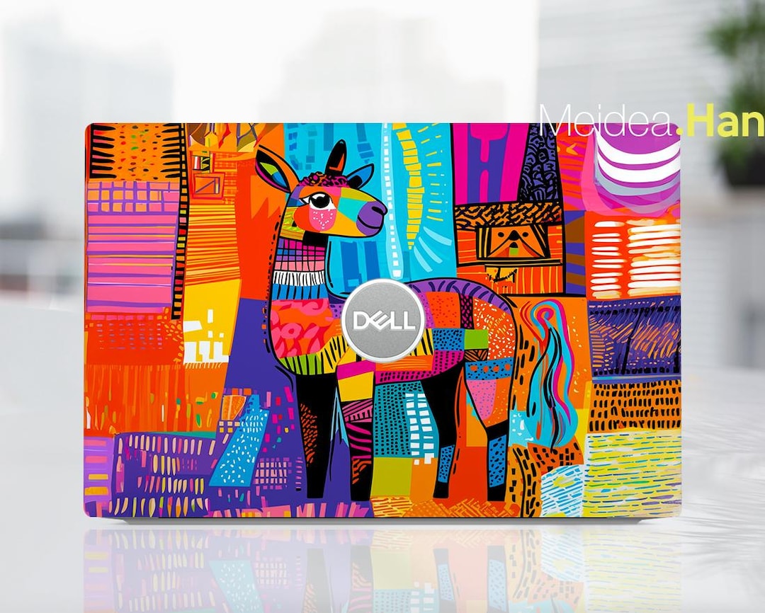 Dell Laptop Skin Custom Decal Unique Gift for Women Colorful Creative ...
