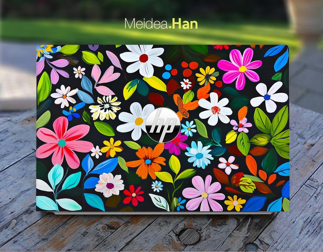 Hp Laptop Skin Elitebook 840 G10 Personalized Sticker Custom Flowers ...