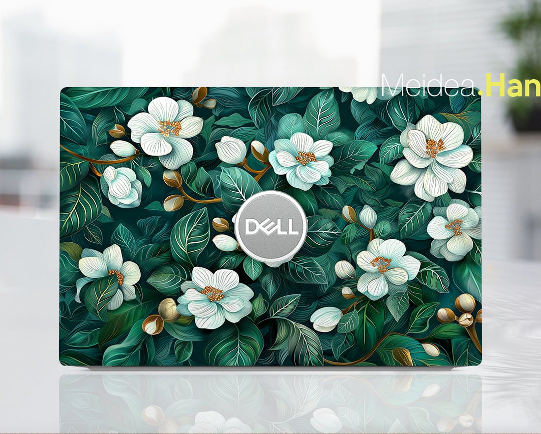 Dell Laptop Skins Custom Decals Personalized Gifts Nature Green Plants ...