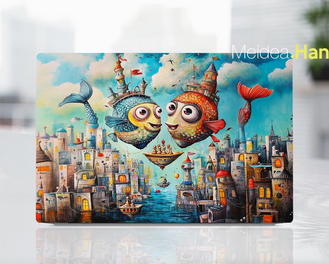 Dell Skin Protect Laptop Sticker Custom Decal Cartoon Abstract Design ...