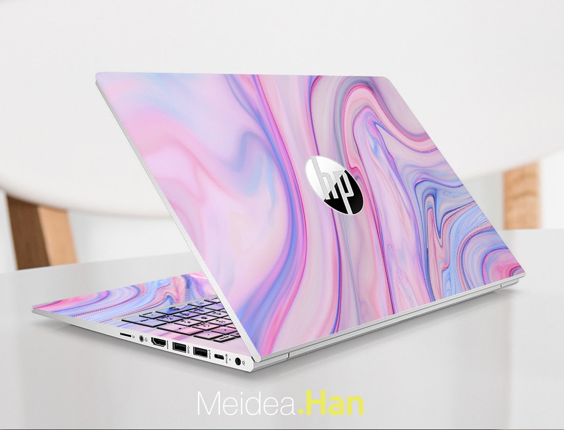 Hp Laptop Skin Omen 17 Personalized Customizable Pink Gray Marble Texture Vinyl Gift for Spectre Envy Pavilion Victus Omen Elite Probook Etsy