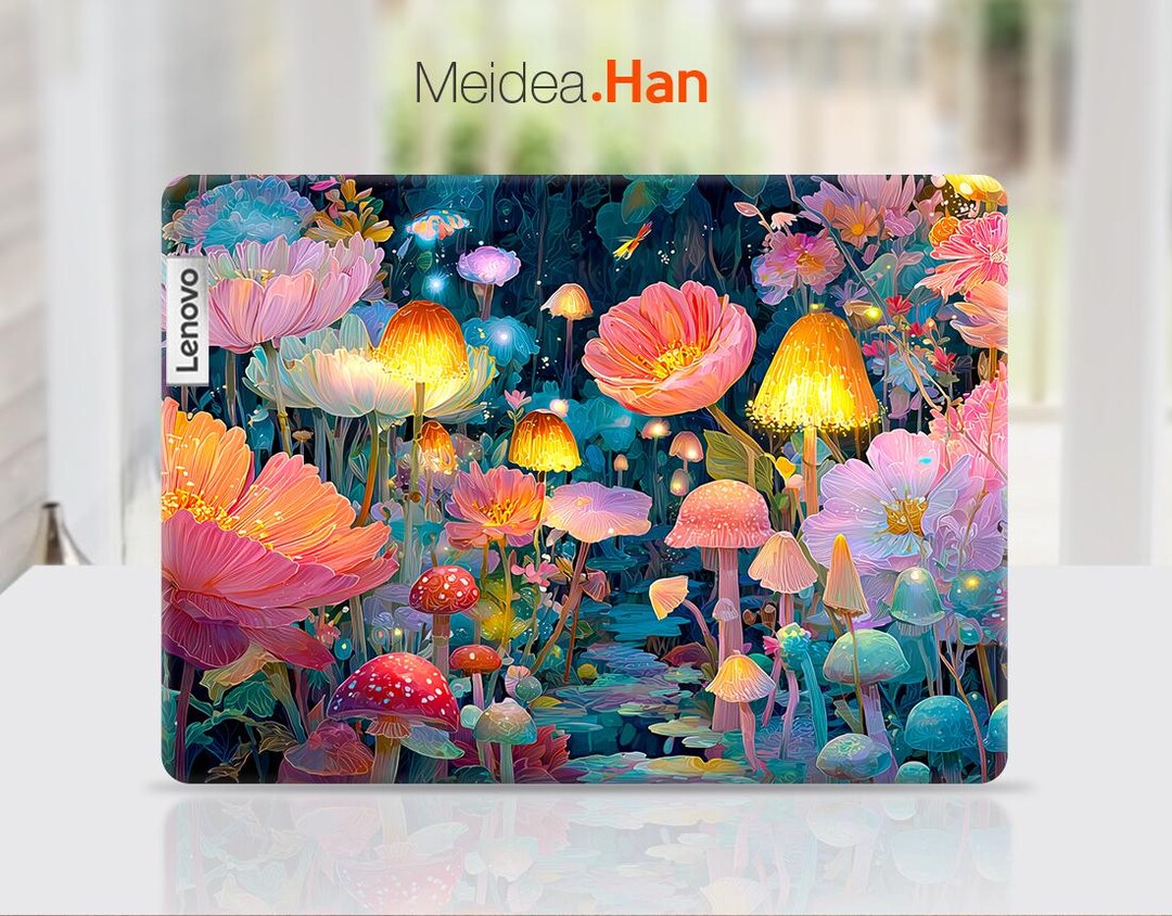 Lenovo Laptop T14 Gen 5 Personalized Decal Custom Colorful Floral Oil ...