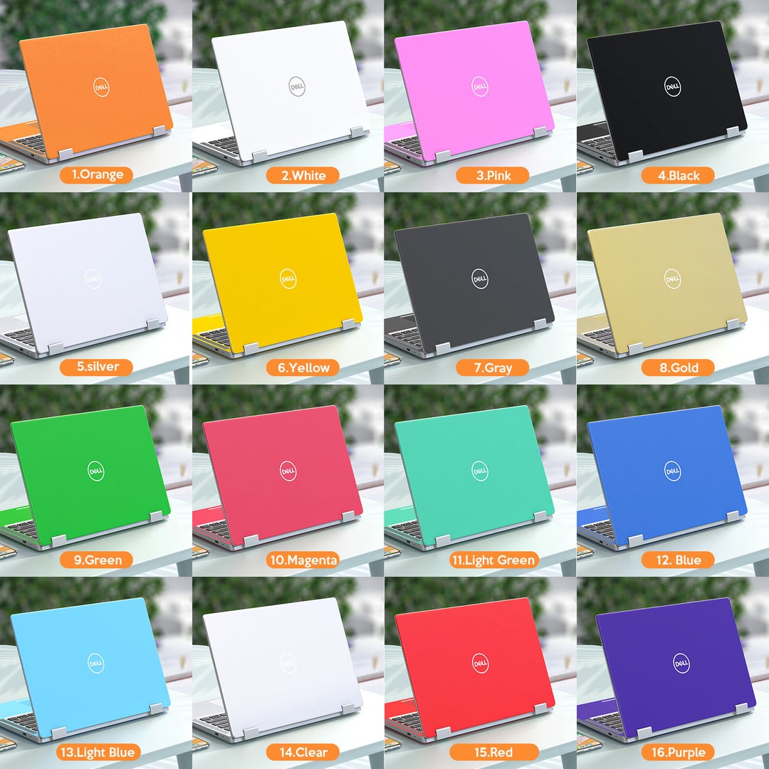 Matt Solid Color Skin Dell Sticker Accessorie Skin Laptop Decal ...