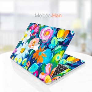 MacBook Accessorie Back to School Gift Unique Flowers Design Mac Pro ...