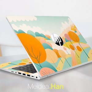 Hp Laptop Skin Gift for Her Probook Sticker Custom Decal Colorful ...