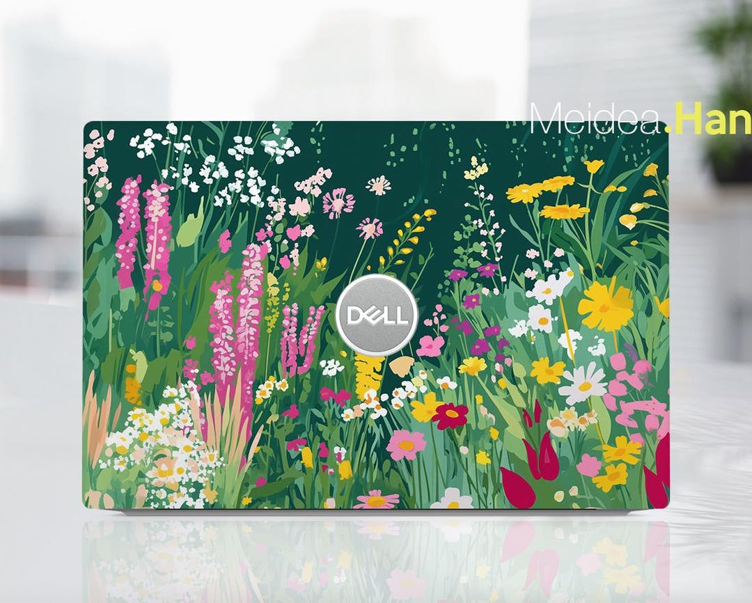 Custom Laptop Skins Dell 7640 Decals Designed Accessories Floral Design ...
