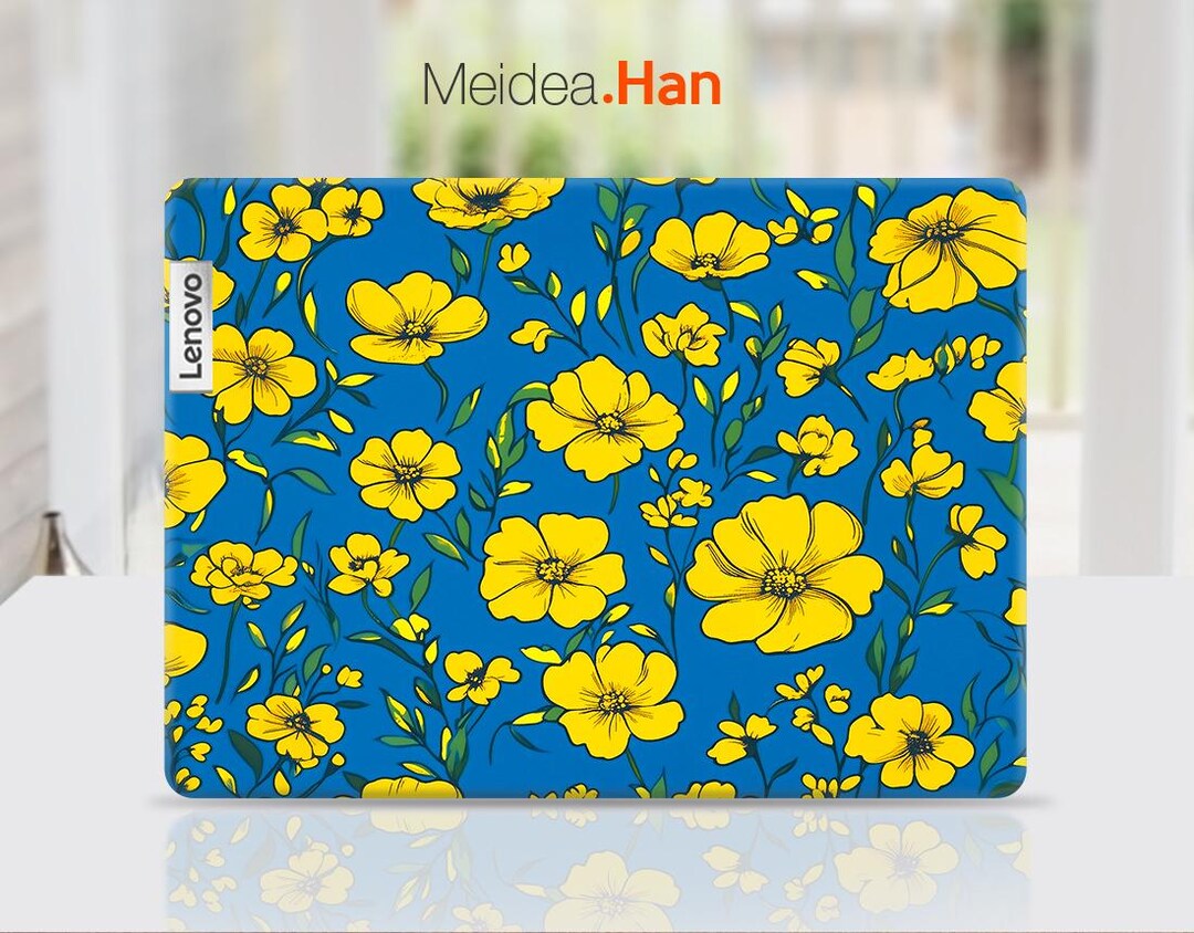Lenovo Laptop Skin Art Decal Computer Protection Custom Sticker Yellow ...