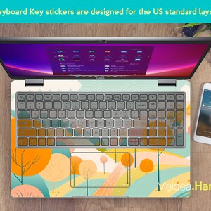 Hp Laptop Skin Gift for Her Probook Sticker Custom Decal Colorful ...