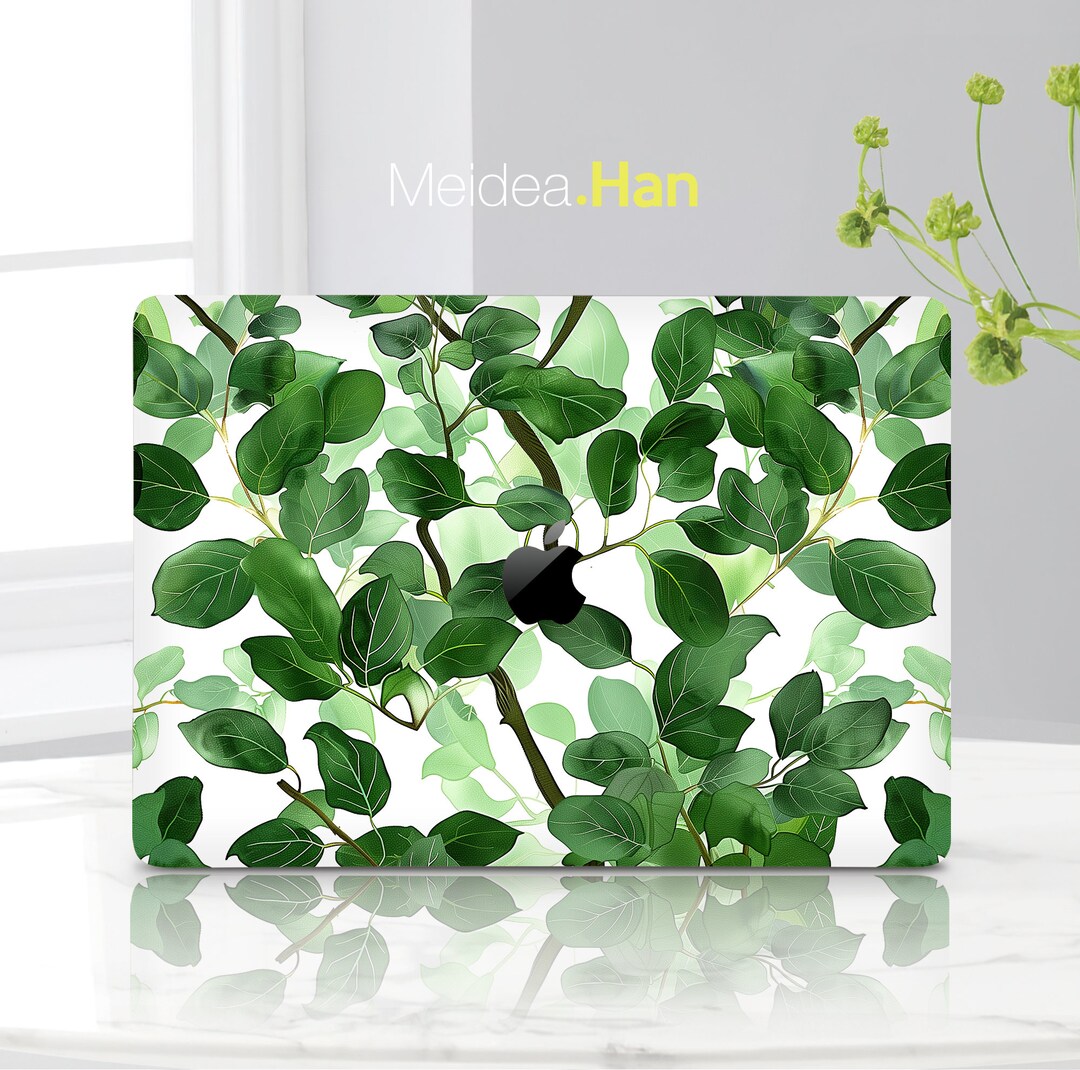 MacBook Skin Personalization Gift Fresh Green Plant Design MacBook Pro ...