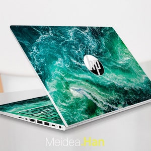 Hp Laptop Skin Hp Envy X360 Sticker Personalized Customizable Waves ...