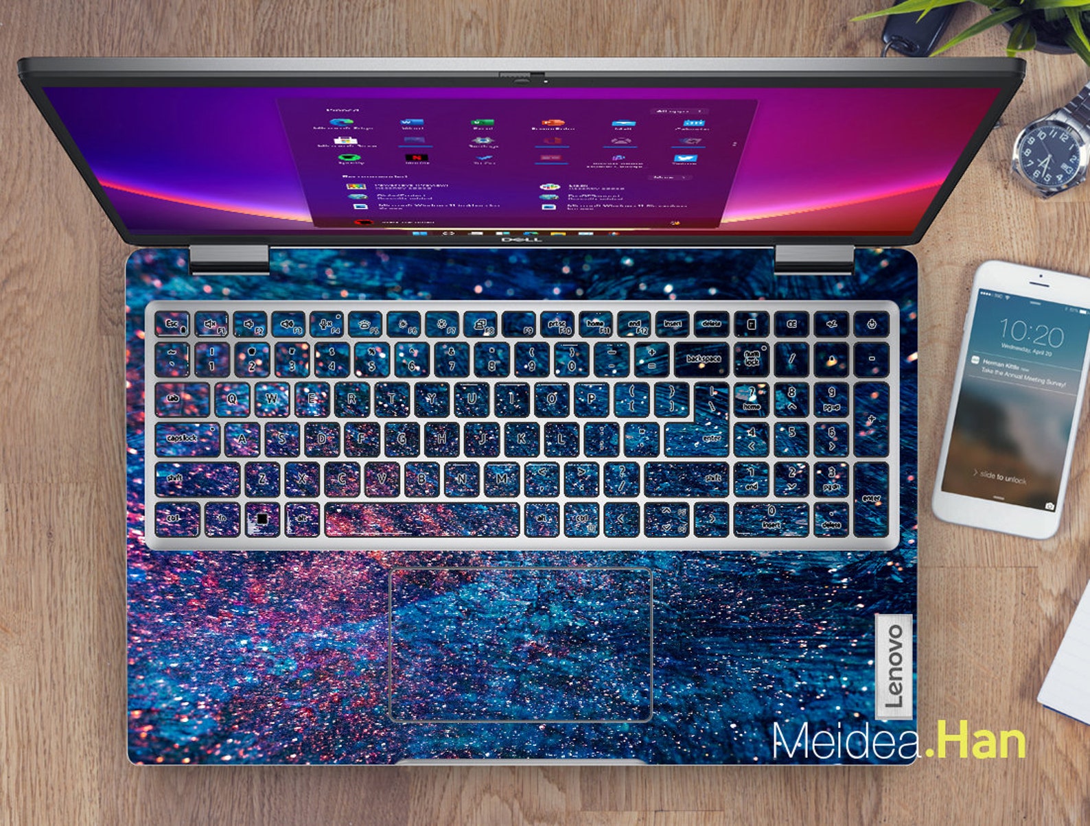 Laptop Skins Lenovo Ideapad Slim Custom Decals Interstellar Space ...