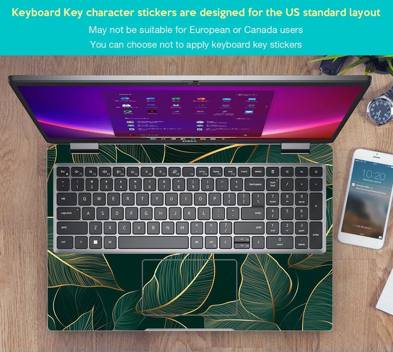 Custom Laptop Lid Skin Lenovo Art Decal Custom Sticker Personalization ...