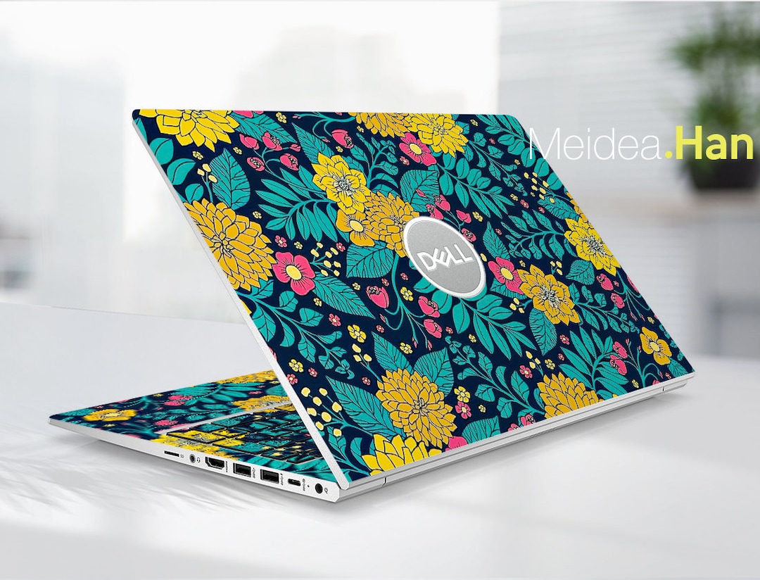 Dell Laptop Skins Inspiron 15 3511 Personalized Customizable Flowers ...