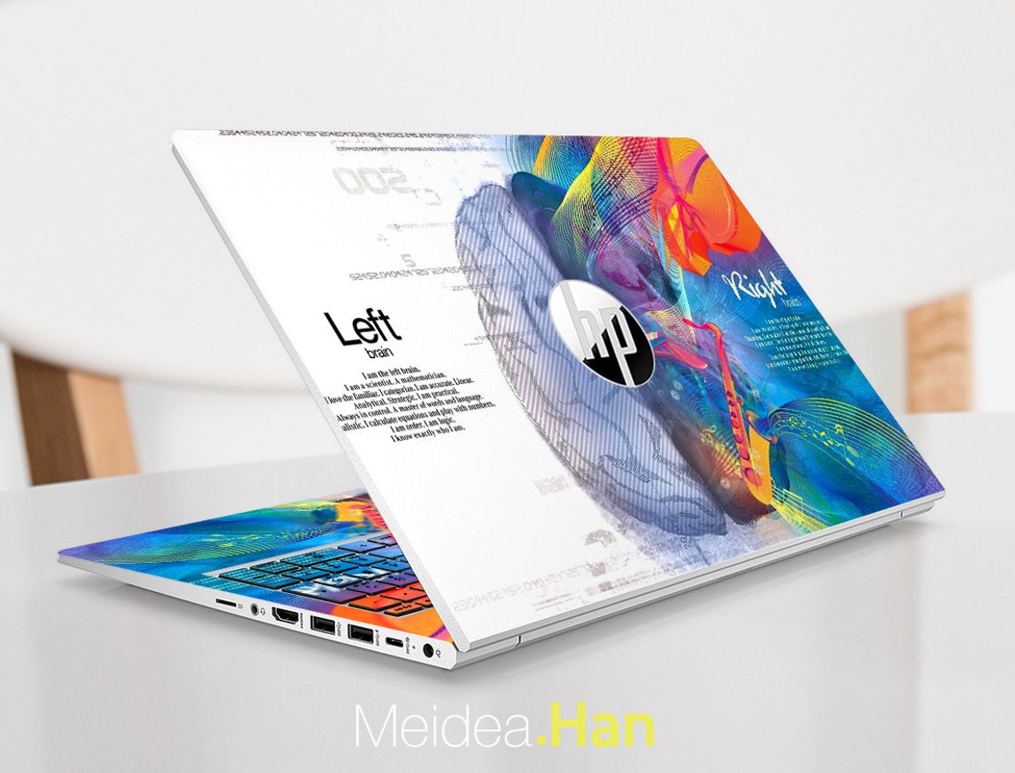 Personalized Hp Laptop Skins Gift for Him Customizable Left and Right ...