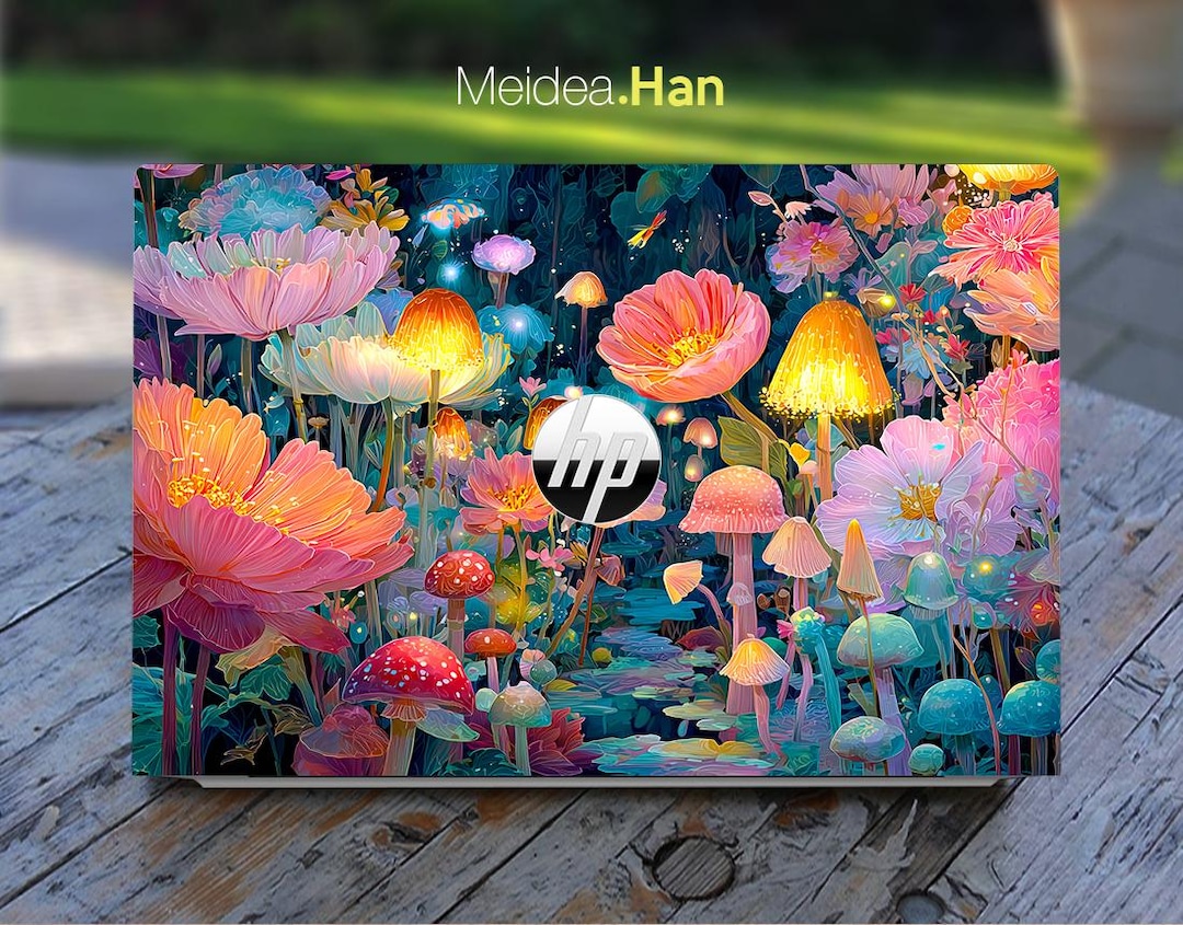 HP Elitebook 840 G11 Laptop Skin Custom Colorful Floral Design Vinyl ...