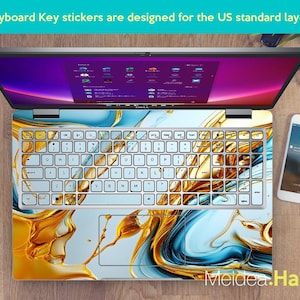 Laptop Skin Dell 16 Inch Logo Protection Vinyl Decal Personalized Gift ...
