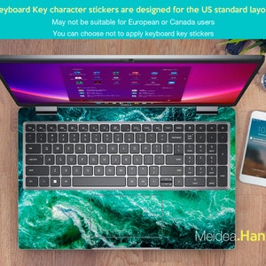 Hp Laptop Skin Hp Envy X360 Sticker Personalized Customizable Waves ...