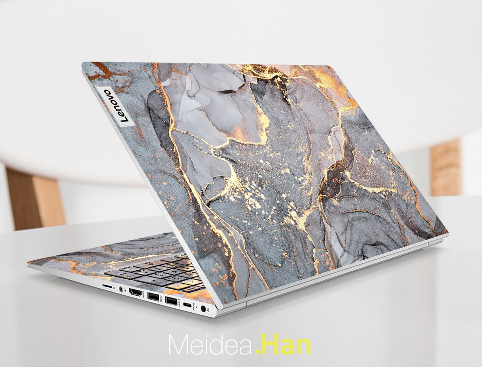 Lenovo Yoga 9I Skin Keyboard Personalized Customizable Abstract Mable ...
