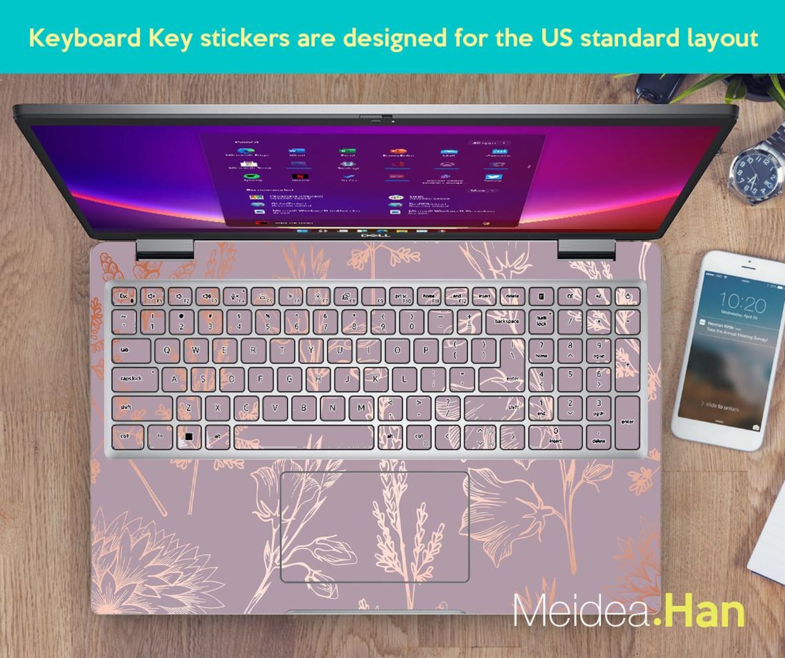 Dell Pro Pc16250 Laptop Decal Personalized Custom Art Tree Branch ...