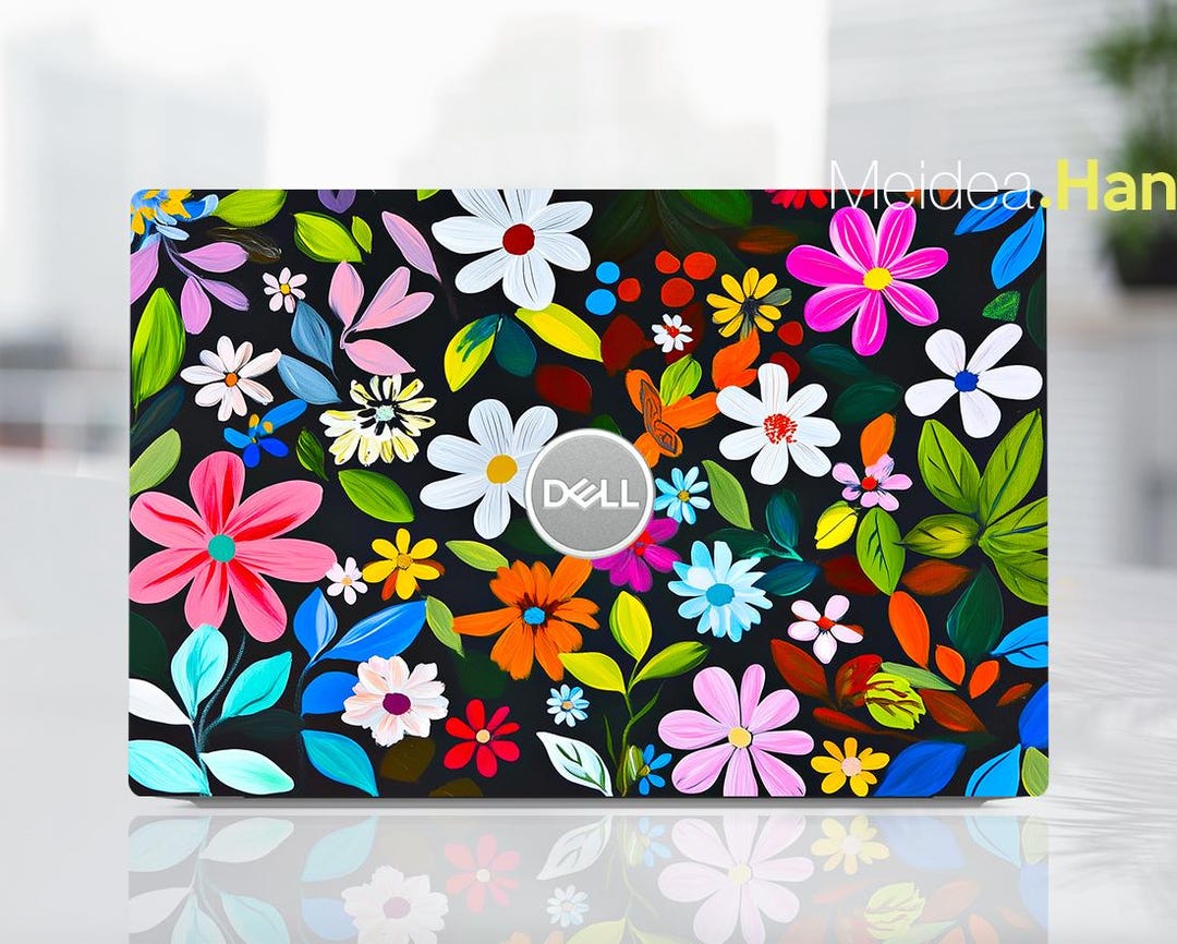 Custom Laptop Skin Dell Accessories Decal Vinyl Sticker Gift for Women ...