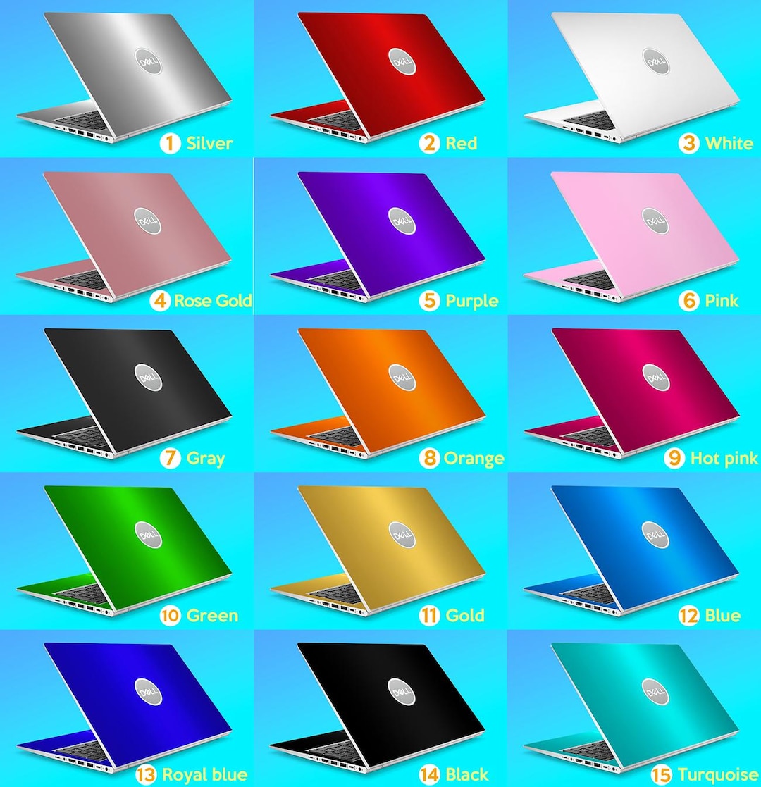 Dell Accessories Skins Laptop Decal Solid Color Personalization Gifts ...