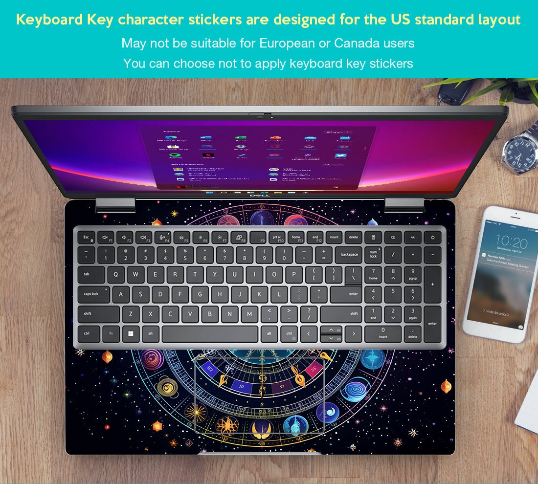 Custom Laptop Skins Lenovo Decals Personalization Astrology Patterns ...