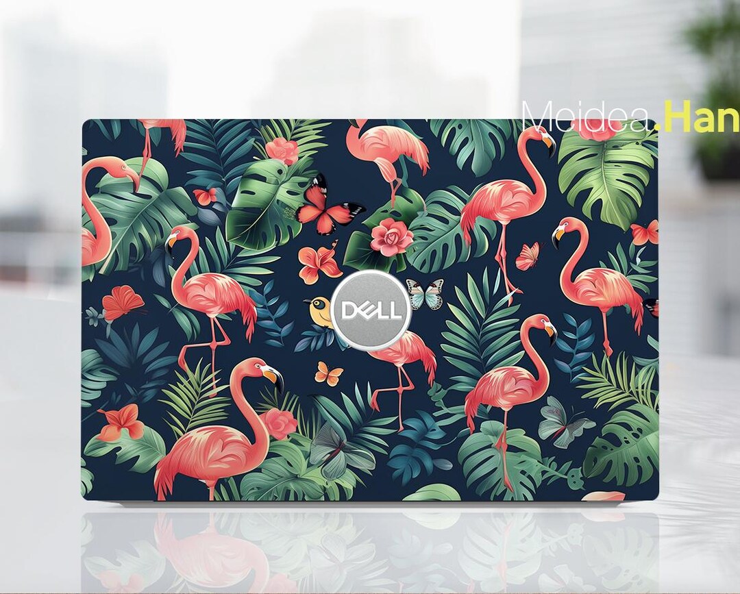 Dell Inspiron 7640 Skin Personalized Sticker Custom Decal Flamingo ...