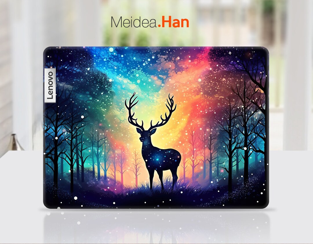 Custom Laptop Skins Lenovo Yoga 7 14 Decals Personalised Elk Pattern ...
