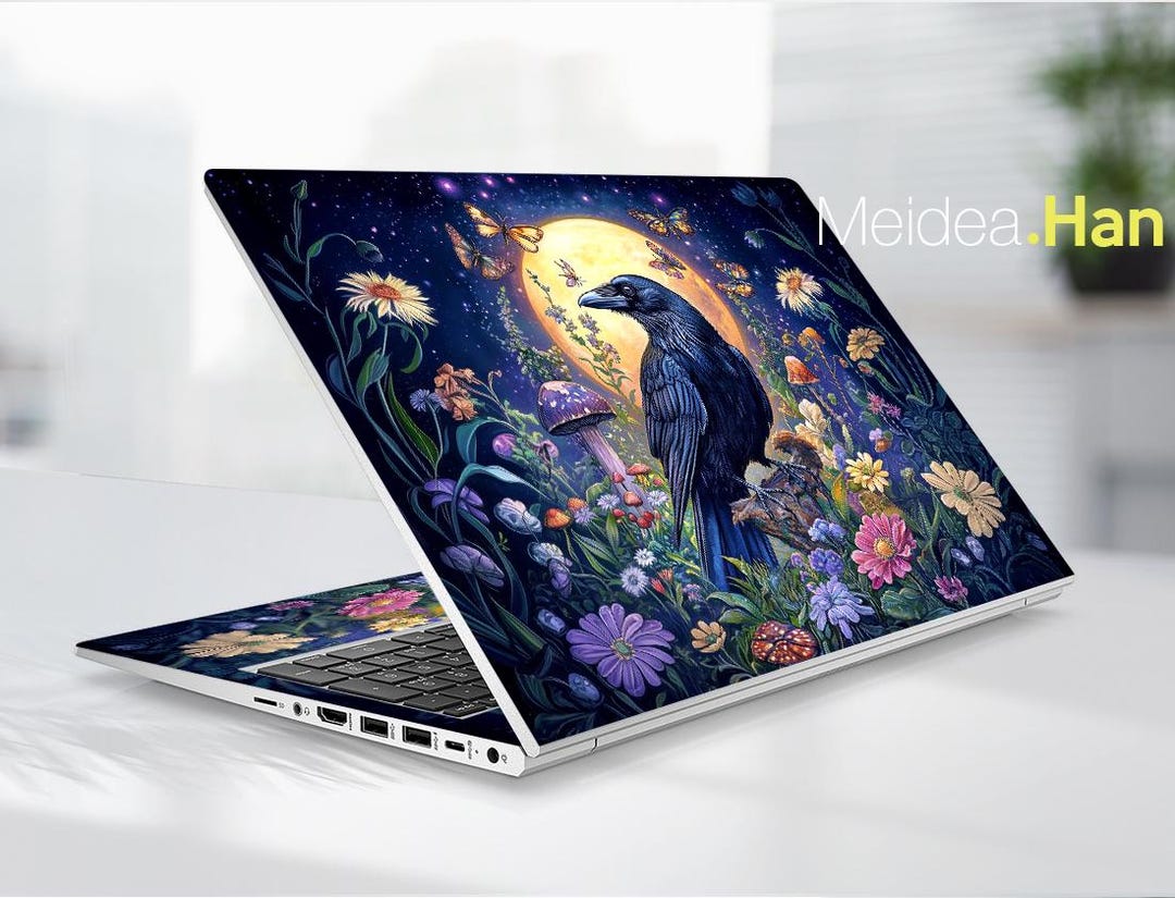 Dell Laptop Skin Latitude 7450 Sticker Art Display Custom Decal Flowers ...