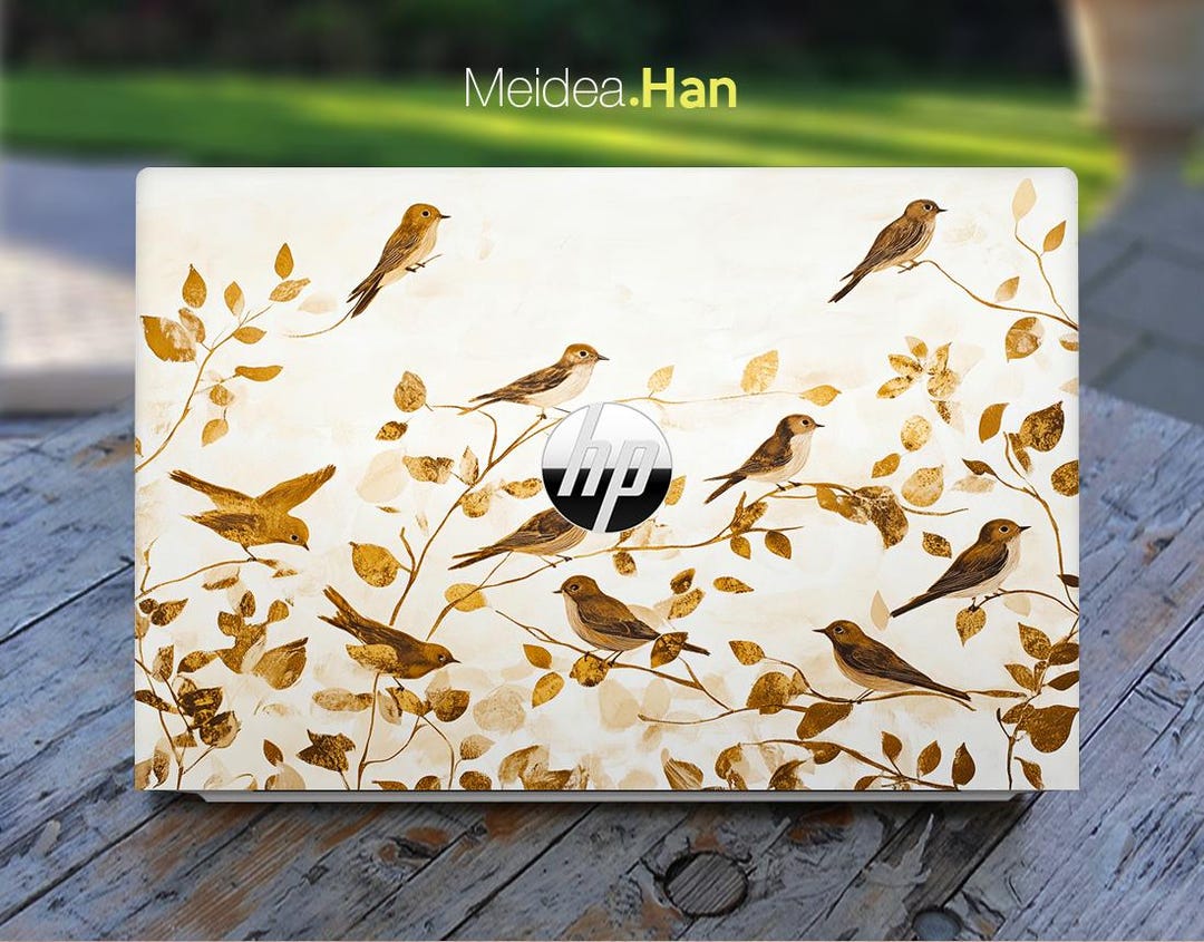 Hp Laptop Full Skin Personalized Gift Cute Sticker Custom Cute Bird ...