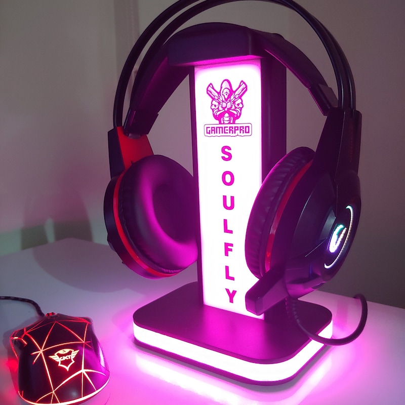 Personalized Rgb Headset Stand - Etsy