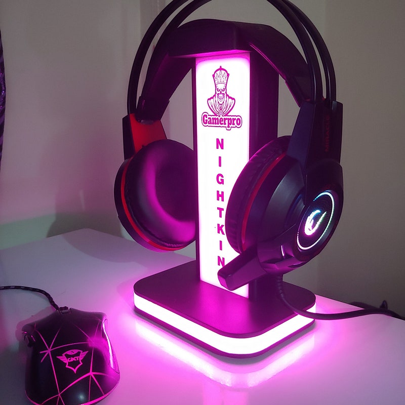 Personalized Rgb Headset Stand - Etsy
