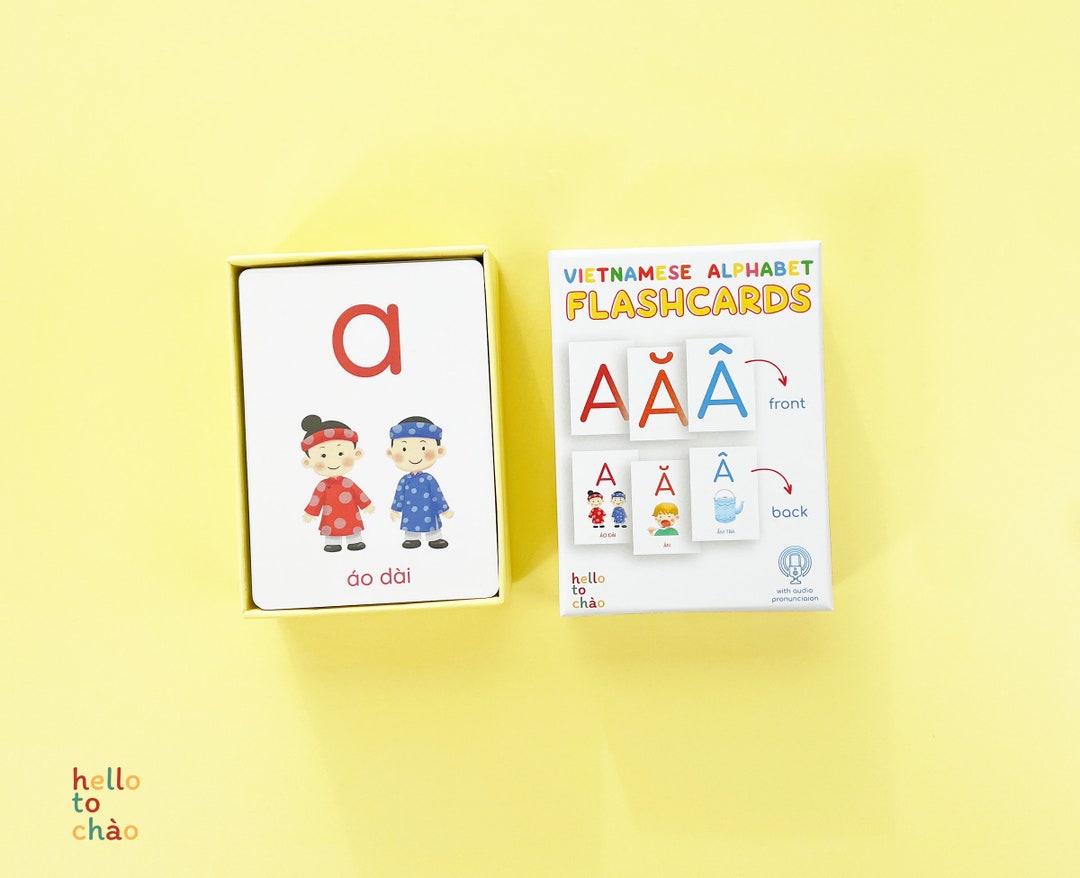 Vietnamese Flashcards, Vietnamese Alphabet Flash Cards, Gift Ideas for ...