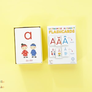 Vietnamese Flashcards, Vietnamese Alphabet Flash Cards, Gift Ideas for ...