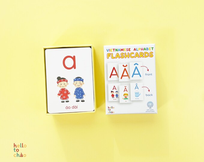 Vietnamese Flashcards, Vietnamese Alphabet Flash Cards, Gift Ideas for ...
