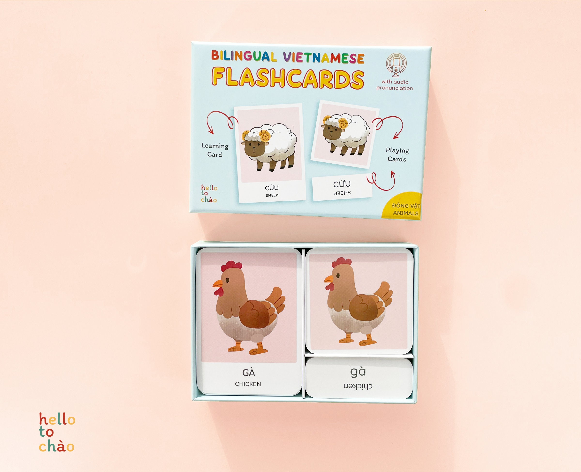 Vietnamese Flashcards, Bilingual Animal Flash Cards, Gift Ideas for ...