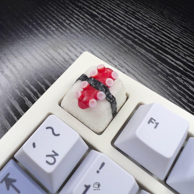 Tako (octopus) Nigiri Sushi Keycaps Custom Handmade Artisan - Etsy