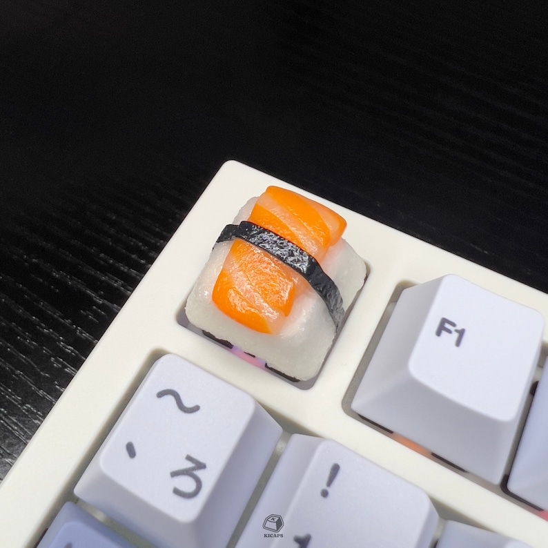 Salmon (sake) Nigiri Sushi Keycaps Custom Handmade Artisan - Etsy
