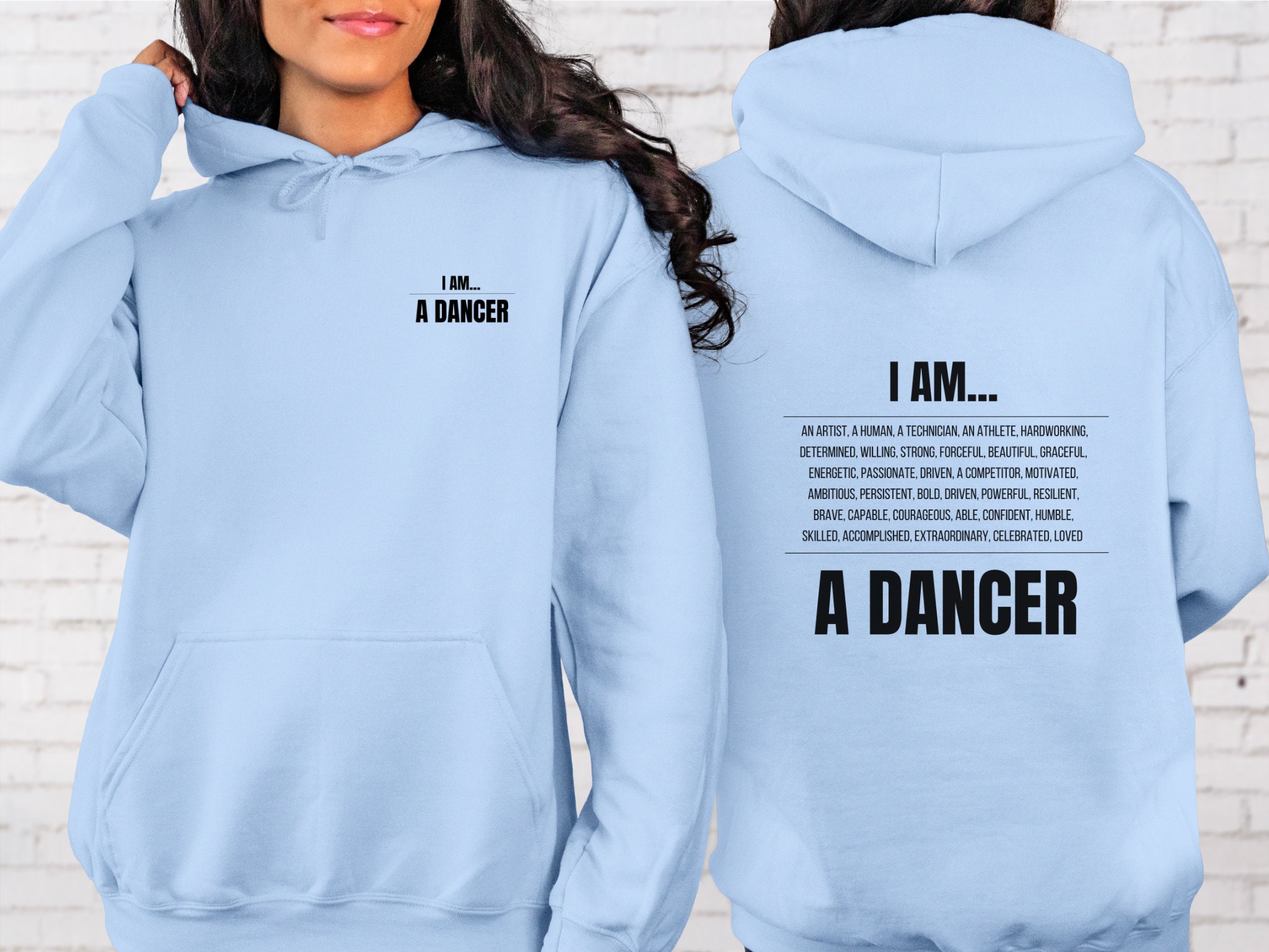 Dance Hoodie, Dancing Sweatshirt, Oversized Dance Hoodie, I Am A Dancer ...