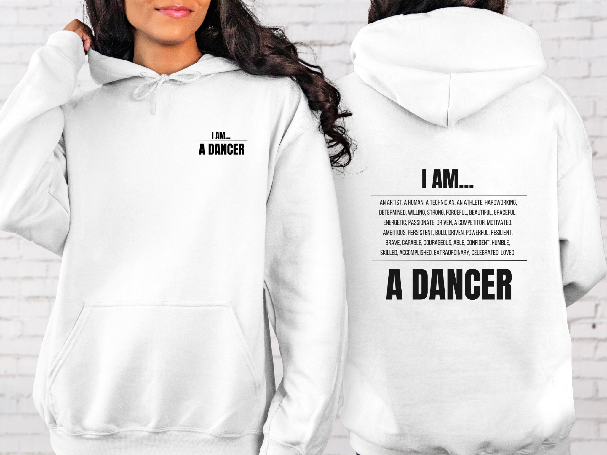 Dance Hoodie, Dancing Sweatshirt, Oversized Dance Hoodie, I Am A Dancer ...