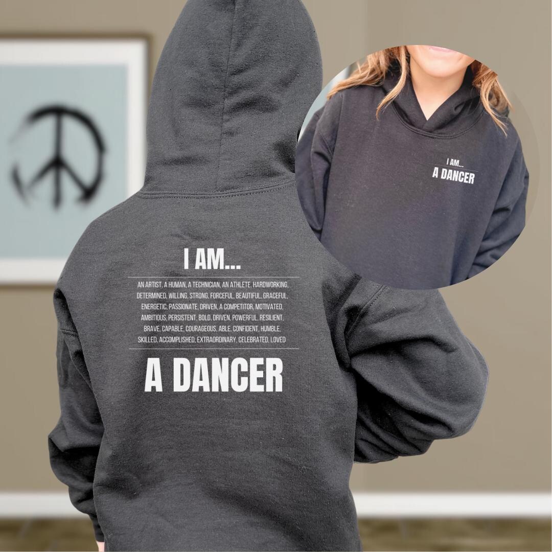 Youth I Am A Dancer Hoodie | Youth Dance Hoodie | Oversized Dance ...