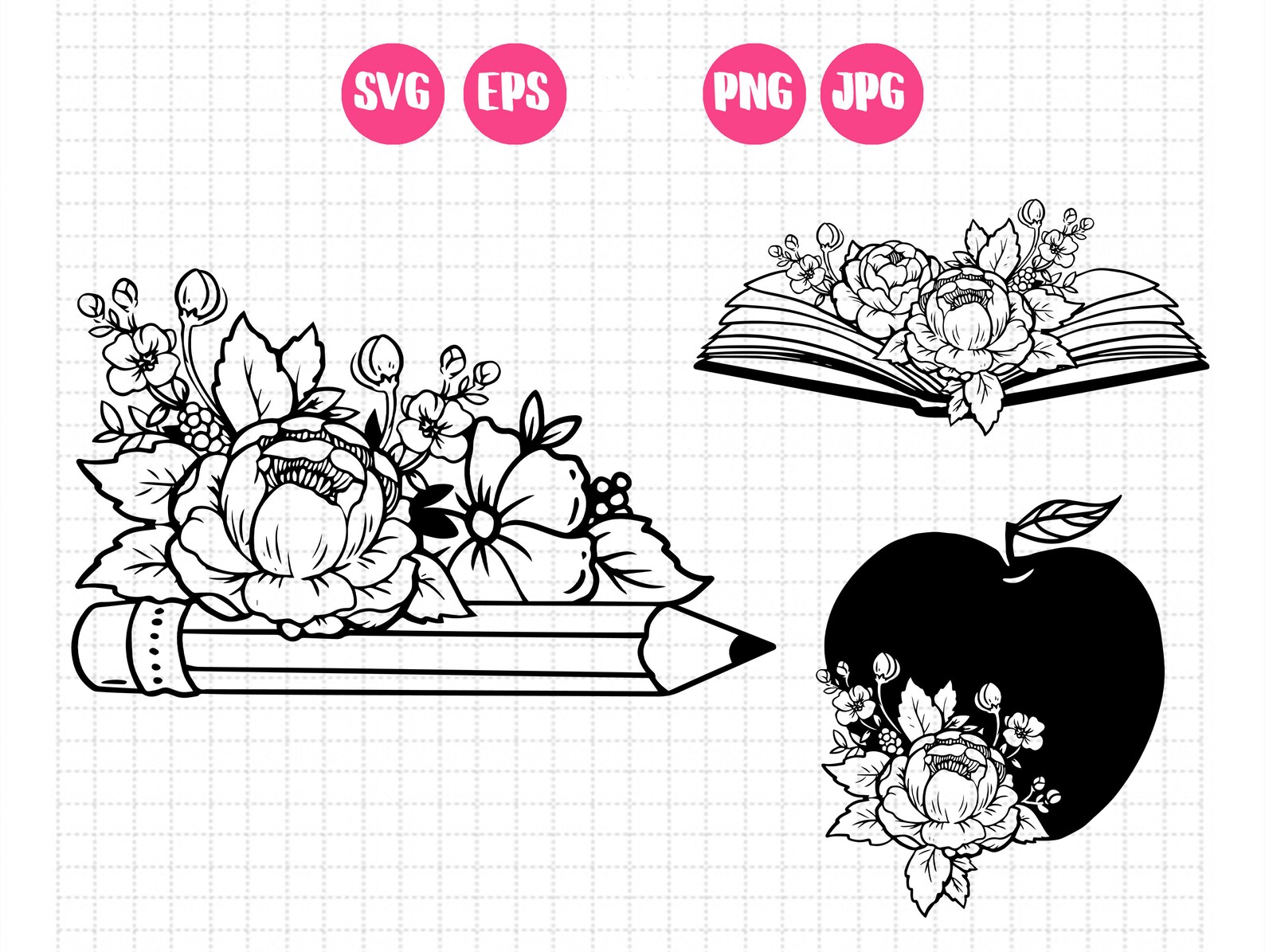 Teacher Svg Clipart - Teacher Appreciation Svg - School Clipart - Etsy